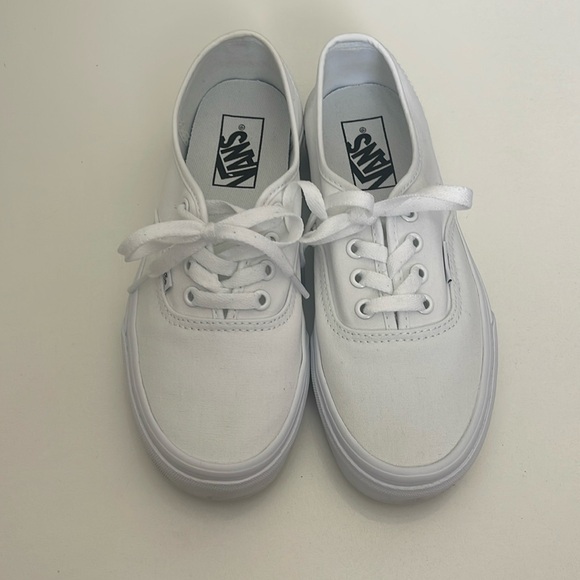 Vans | Shoes | Vans Classic Authentic Wide Shoe True White Womens Size ...